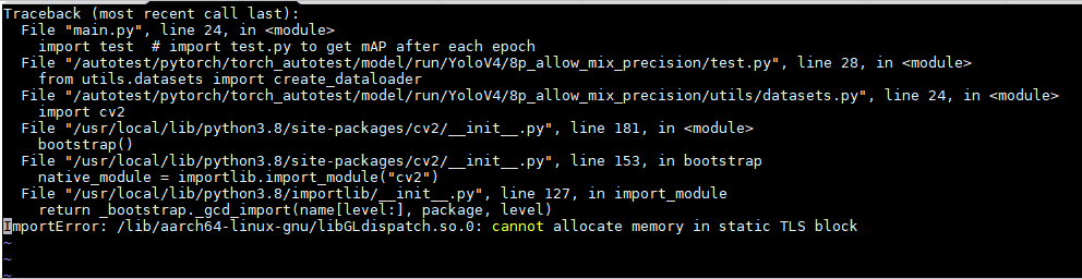 在模型运行时遇到报错 Cannot Allocate Memory In Static Tls Block” 模型运行常见问题 常见问题 Ascend Extension For